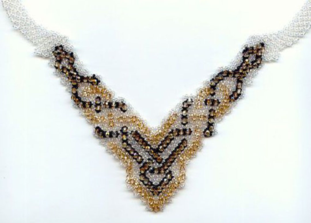 Beading Pattern Seed Beads Beaded Necklace Beading Tutorial Beading ...
