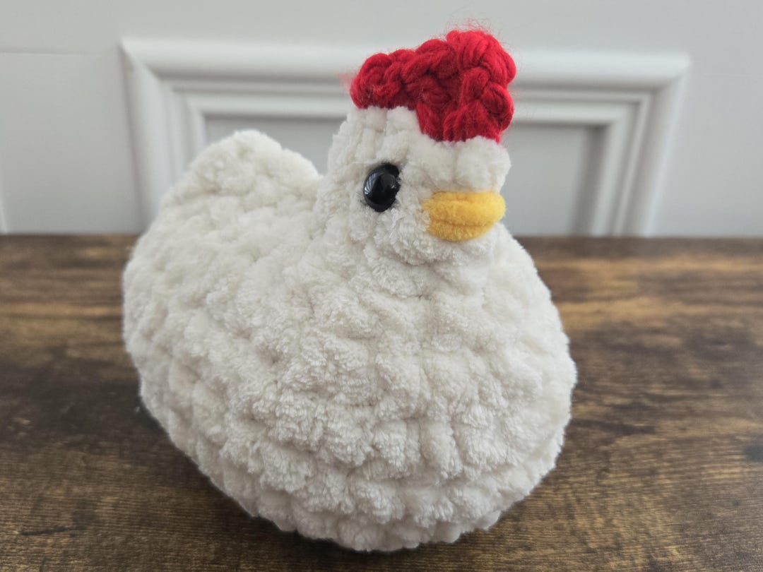 Crochet Chicken & Rooster Plushies – Handmade Farm Animal Toys – Cute ...