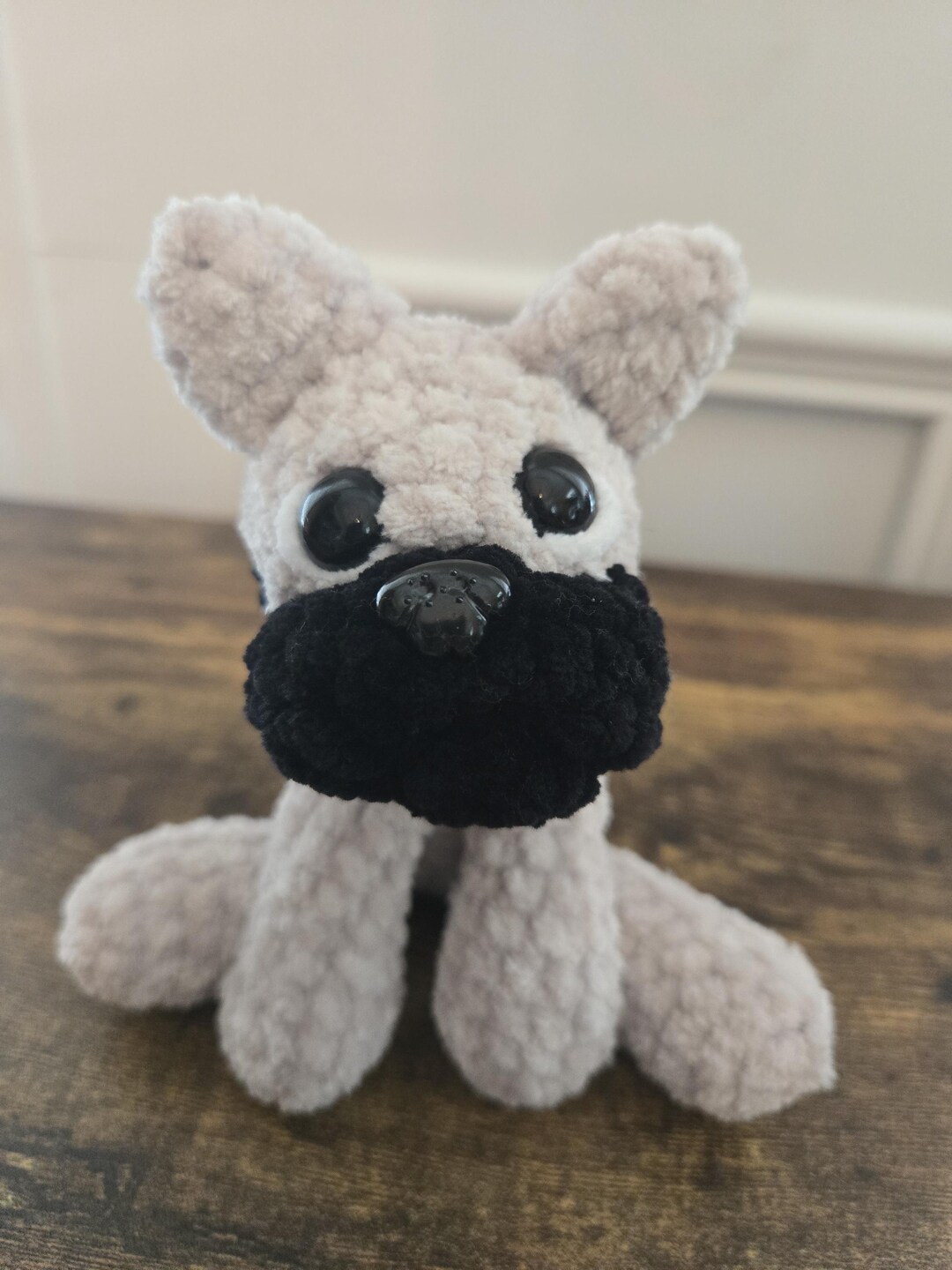 Crochet French Bulldog Plush – Amigurumi Frenchie Dog – Cute Stuffed ...