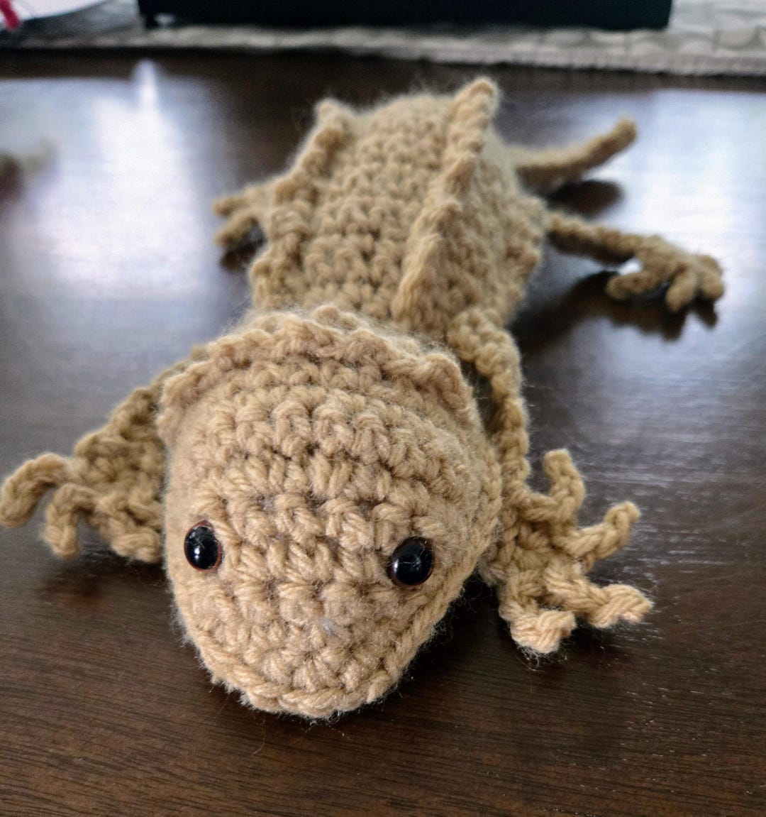 Crochet Bearded Dragon – Adorable Lifelike Plush – Reptile Lover Gift ...