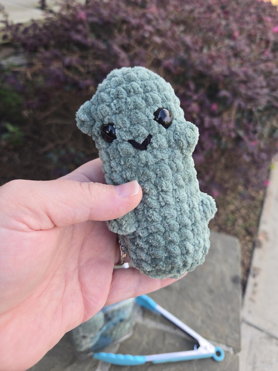 Mini Weighted Pickle Plush - Quirky Desk Toy Gif - Etsy