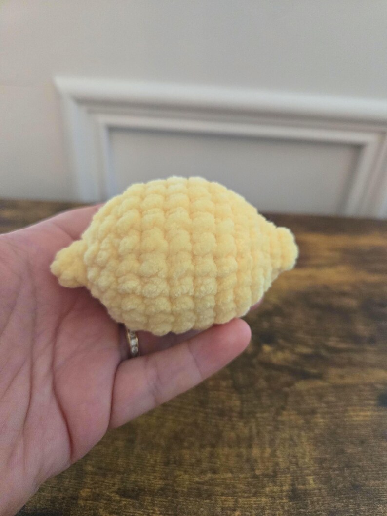 Small Crochet Lemon Plush – Mini Amigurumi Lemon – Kawaii Fruit Plushie ...