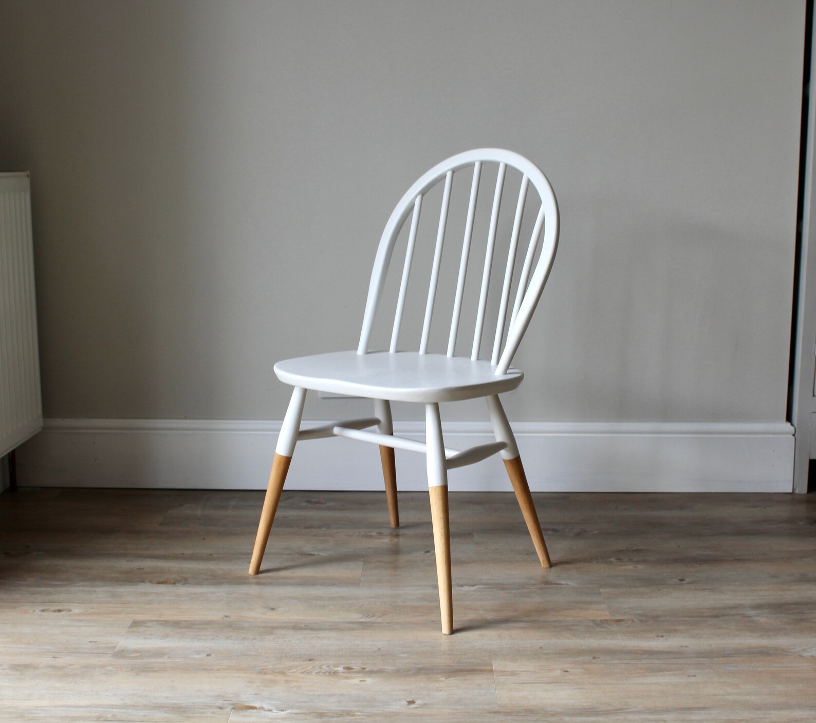 Ercol Hoop Back Windsor Chair White - Etsy
