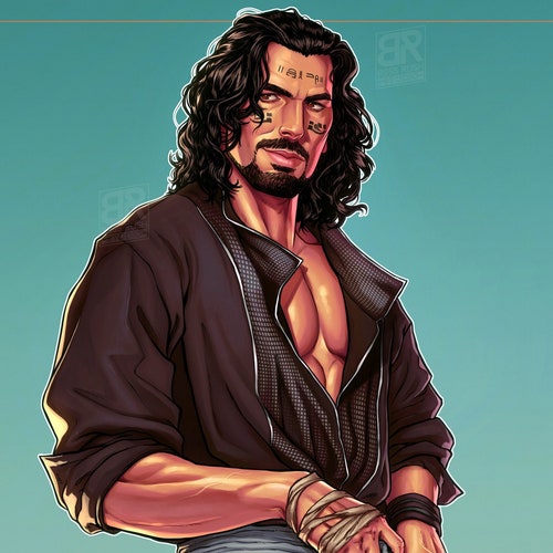 Ardeth Bay the Mummy Art Print Oded Fehr Poster - Etsy