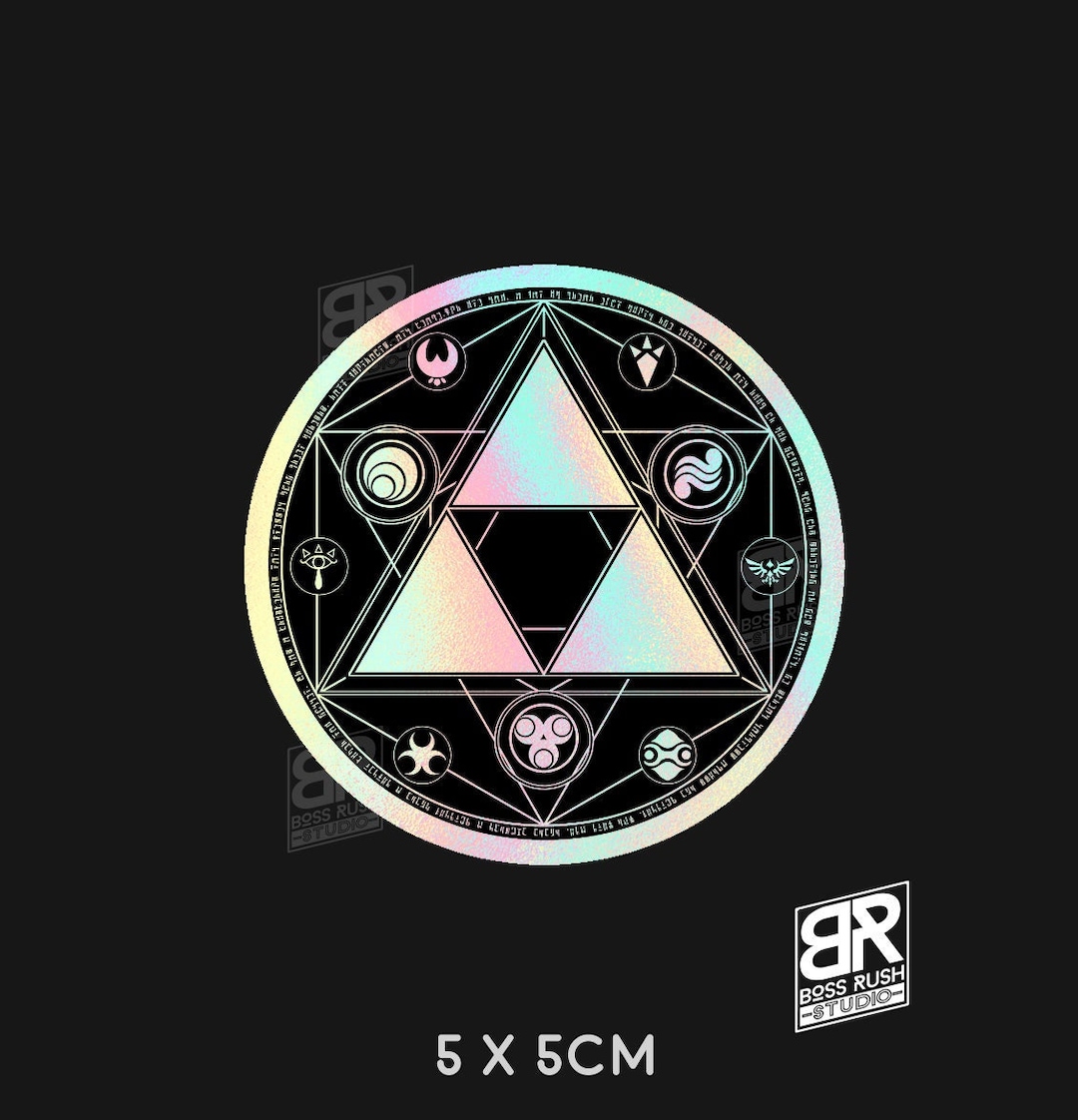TRIFORCE - Holographic Iridescent Vinyl Sticker - Etsy