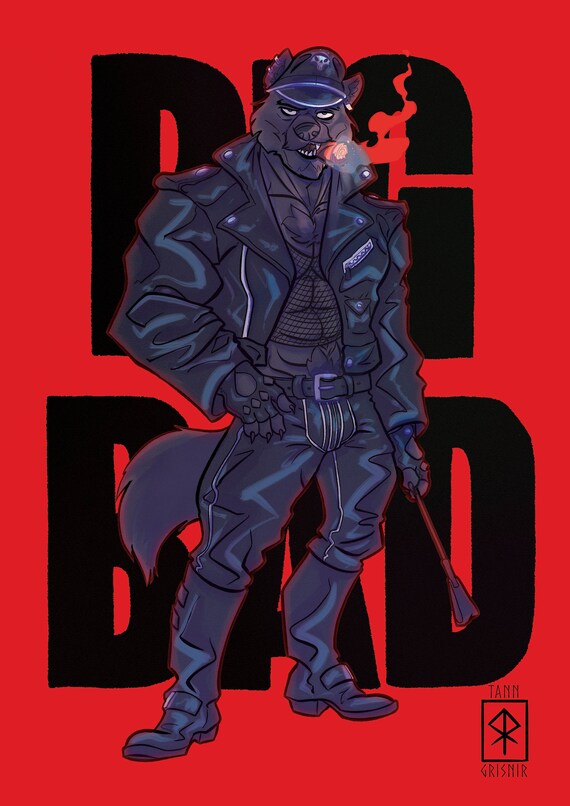 Big Bad Wolf Art Print | Etsy