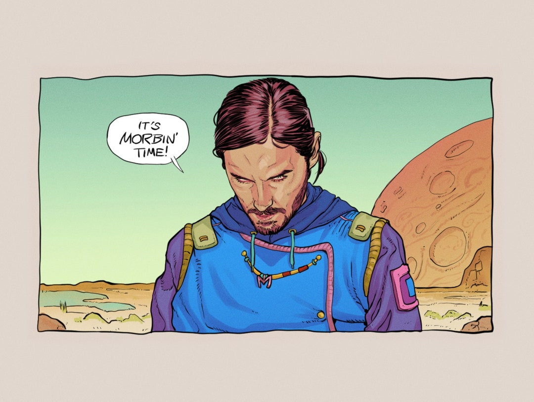 MORBIN TIME - Morbius by Moebius A5 Art Print - Etsy