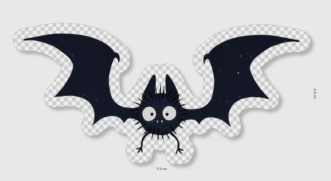 Preorder Vampire Soot Sprite - Transparent Vinyl Sticker - Etsy