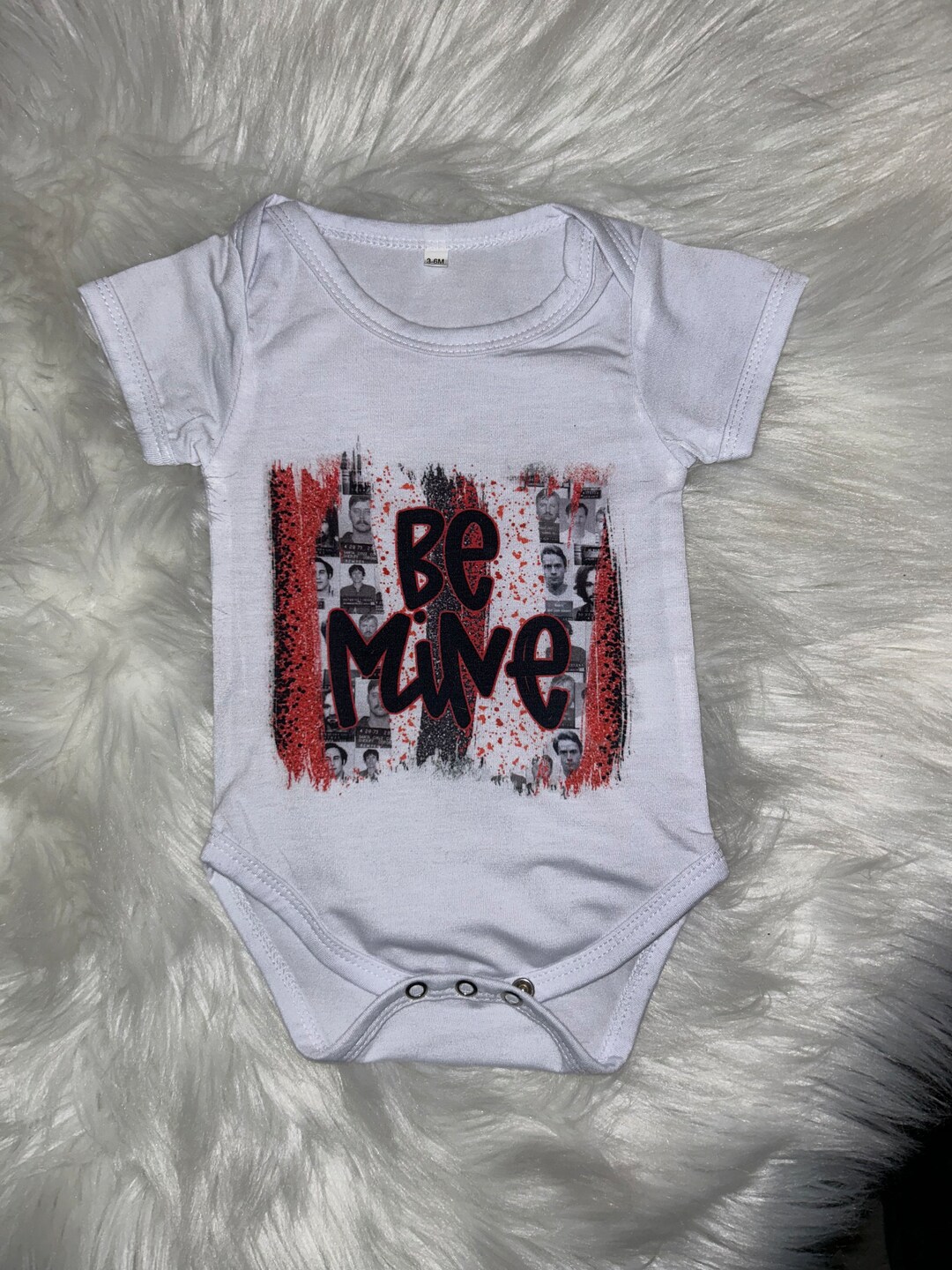 Be Mine Valentine Serial Killer Mug Shots 3-6 Mo Onesie - Etsy