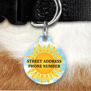 Sunny Dog Tag Dog Tag for Dogs Custom Pet ID Tag Sun Dog - Etsy