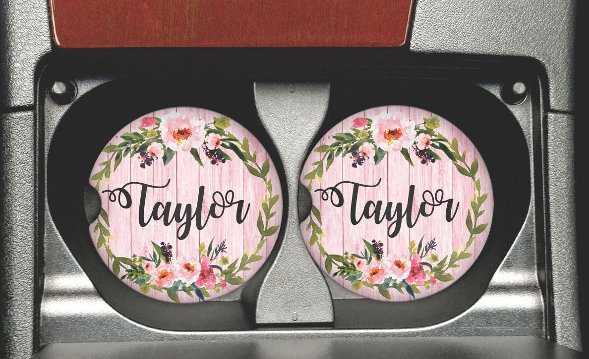 Personalized Car Coasters Sandstone Coaster Personalized - Etsy