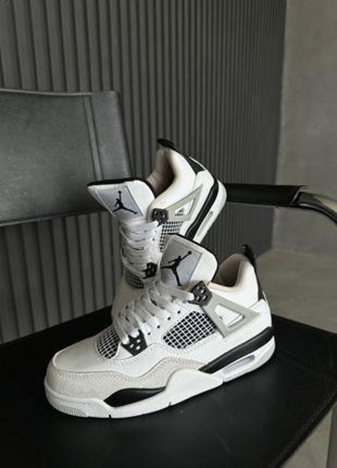 Jordan 4 military Black for Men and Women - Etsy Canada