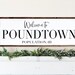 Welcome to Poundtown Wood Framed Sign Funny Bedroom Sign - Etsy