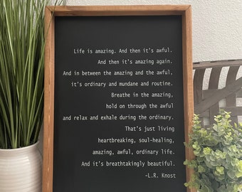 Life is Amazing - Etsy