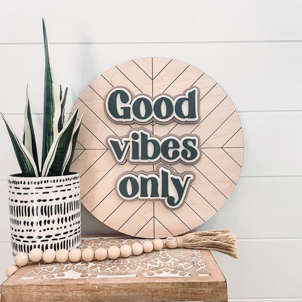 Good Vibes Only Sign - Etsy