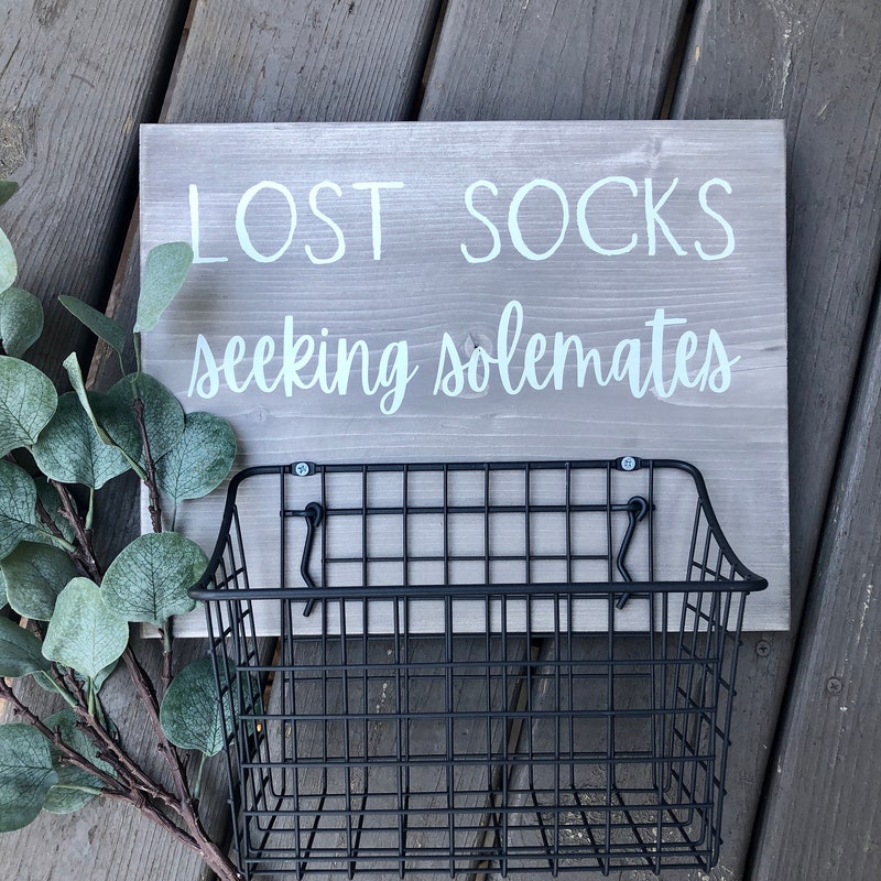Lost Socks Sign - Etsy