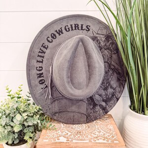Barrel Racing Hat, Long Live Cowgirls Hat, Horse Burned Cowboy Hat ...