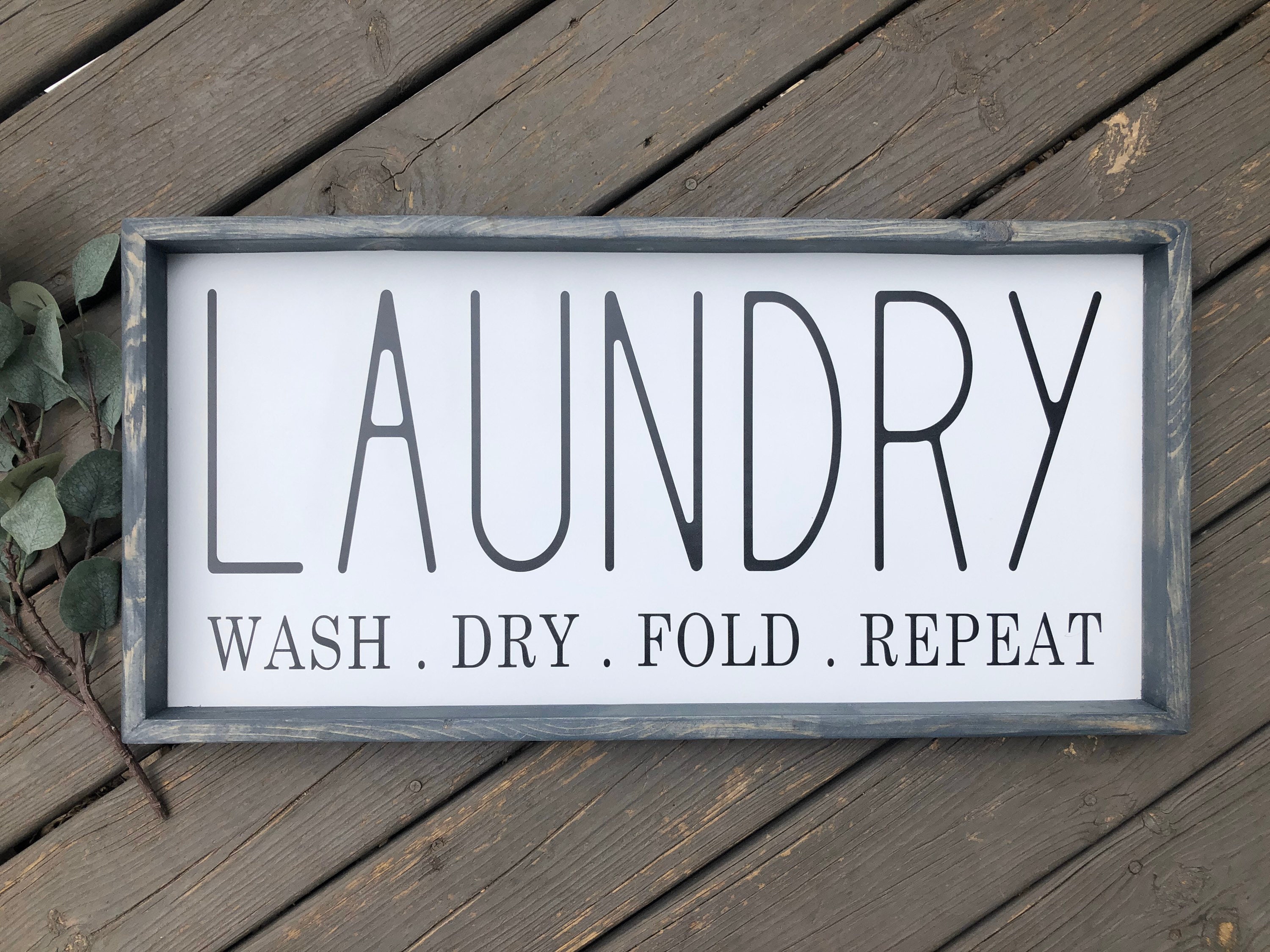 Laundry Farmhouse Wooden Sign, Laundry Room Decor,laundry Room Sign ...