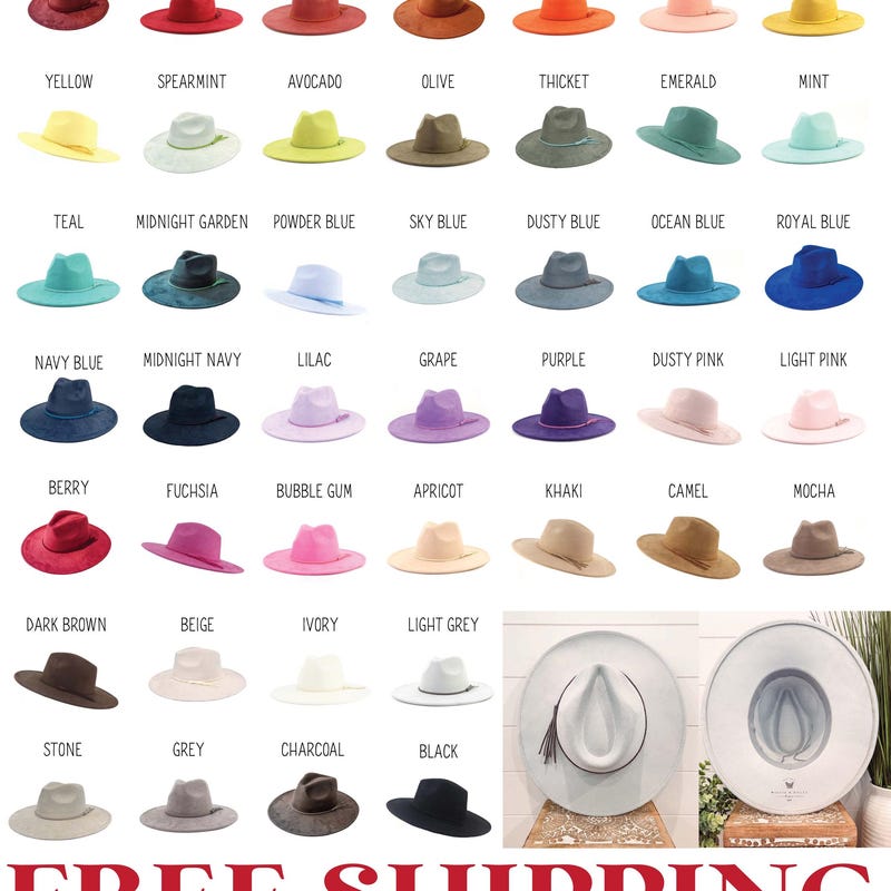 Womens Fedora Brim Hat - Etsy