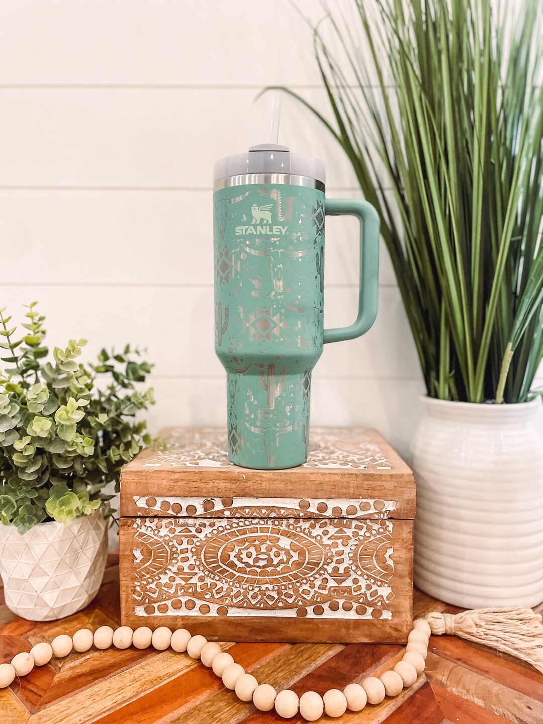 Paint Splatter Western 40oz Tumbler, Travel Mug, Engraved Tumbler ...