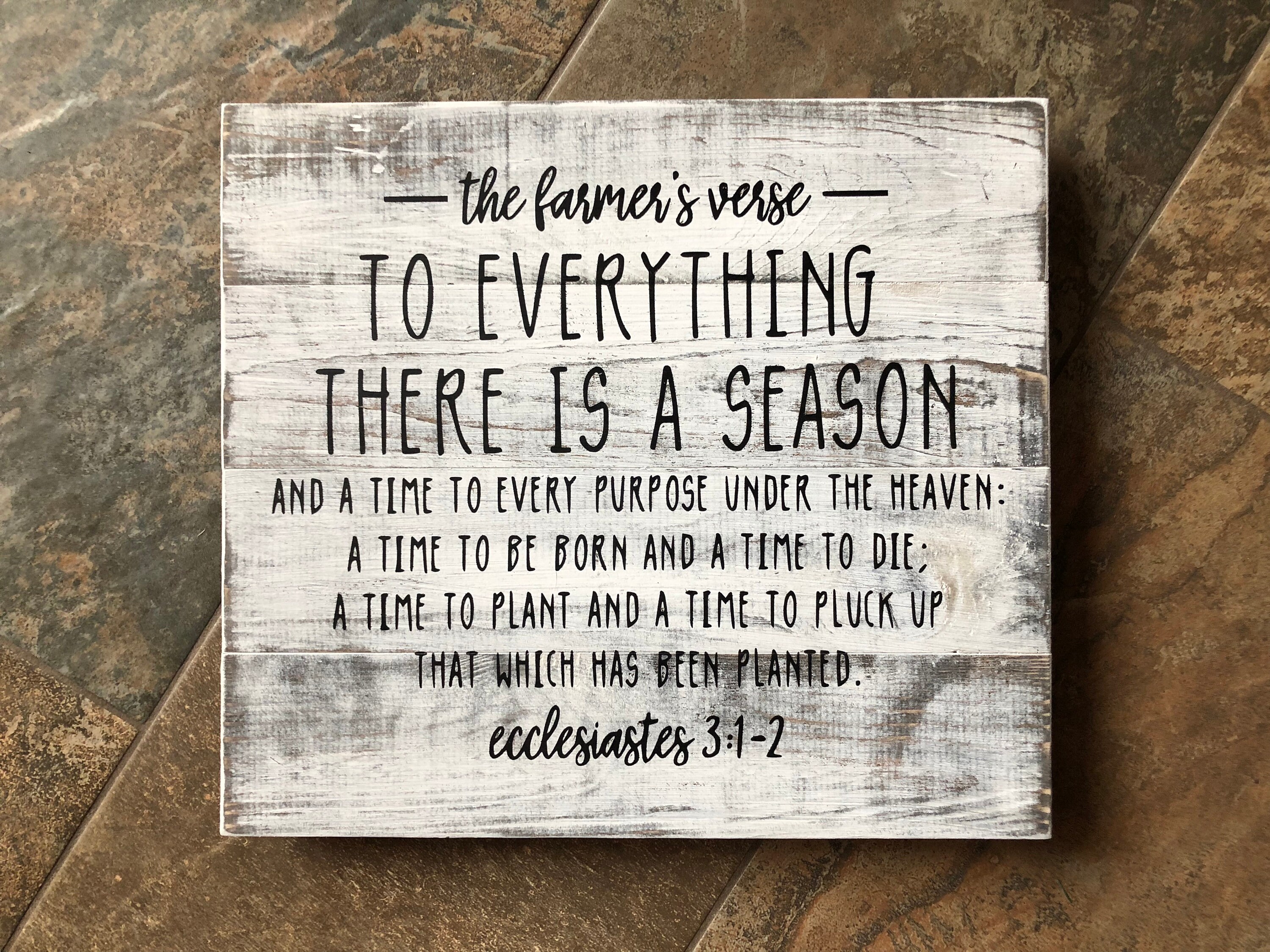 The Farmers Verse Sign Bible Verse Sign God Made a Farmer - Etsy