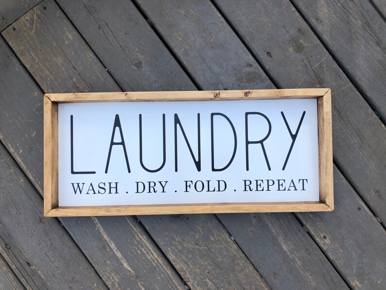 Laundry Farmhouse Wooden Sign, Laundry Room Decor,laundry Room Sign ...