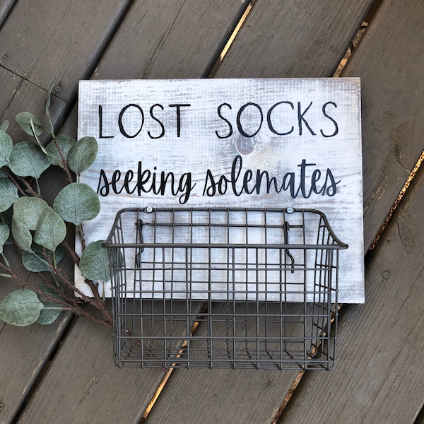 Lost Socks Sign - Etsy