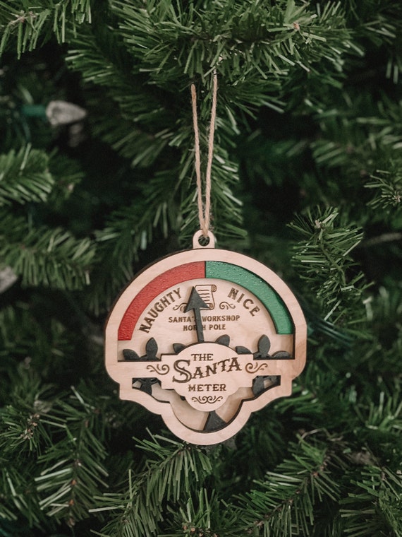 Naughty or Nice Santa Meter Christmas Ornament With Moving - Etsy Australia