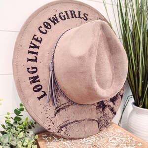 Barrel Racing Hat, Long Live Cowgirls Hat, Horse Burned Cowboy Hat ...