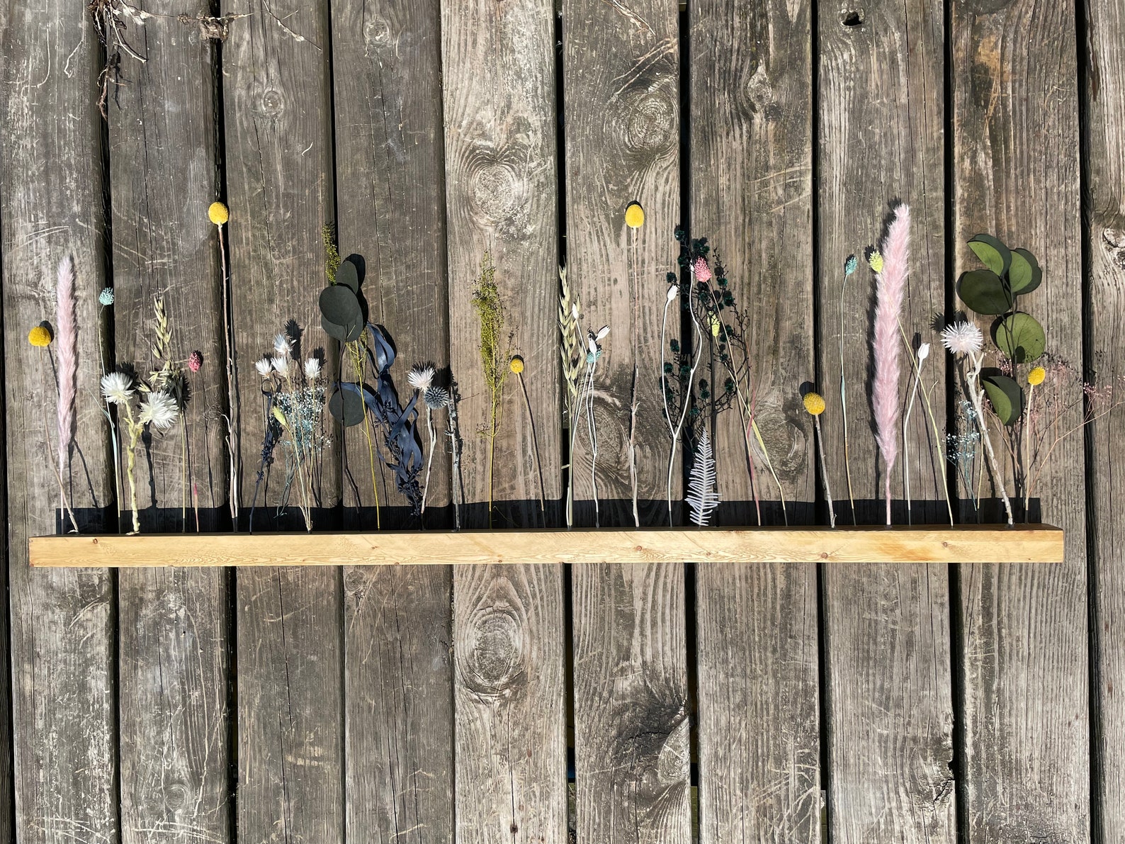 Wooden Flower Bar Wildflower Decor Dried Flower Bar Floral - Etsy