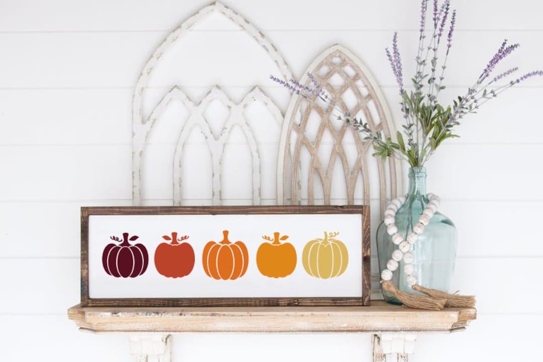 Pumpkin Framed Wooden Sign, Fall Pumpkin Decor, Pumpkin Sign, Fall Sign ...