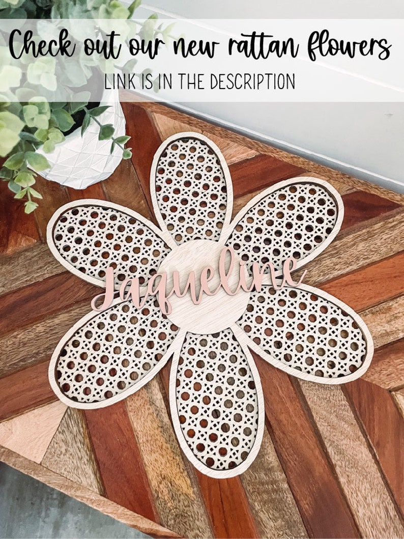 Rattan Letter, Rattan Initial, Rattan Nursery Decor, Boho Decor, Cane ...