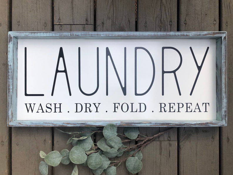Laundry Farmhouse Wooden Sign, Laundry Room Decor,laundry Room Sign ...