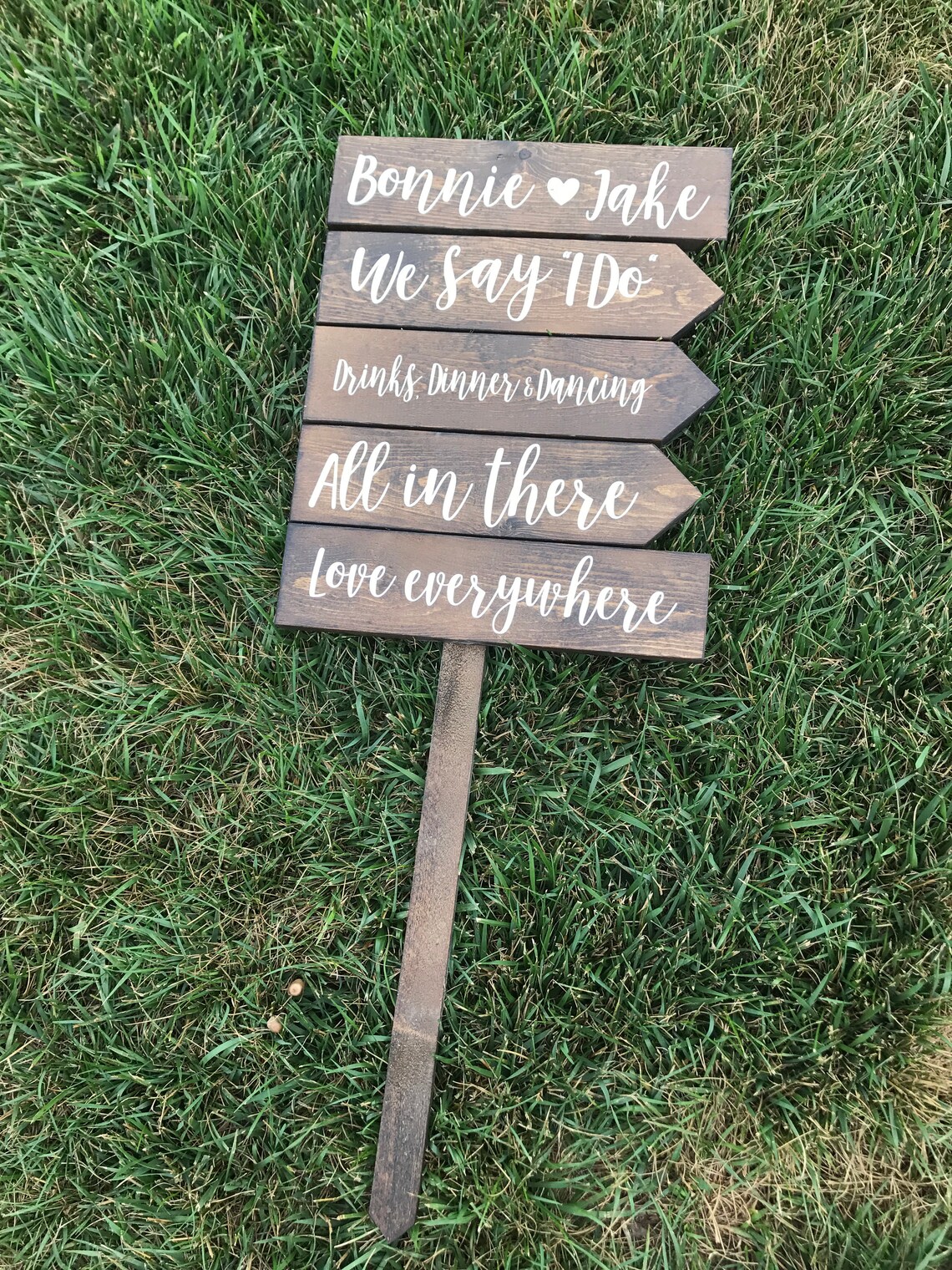 Directional Wedding Signs Wedding Arrow Sign Receptions - Etsy