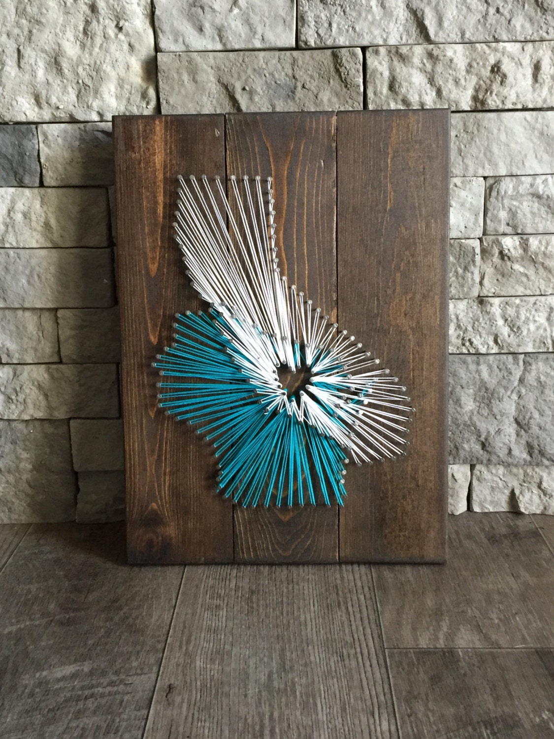 String Art Two State Wooden Sign String Art Sign Christmas - Etsy