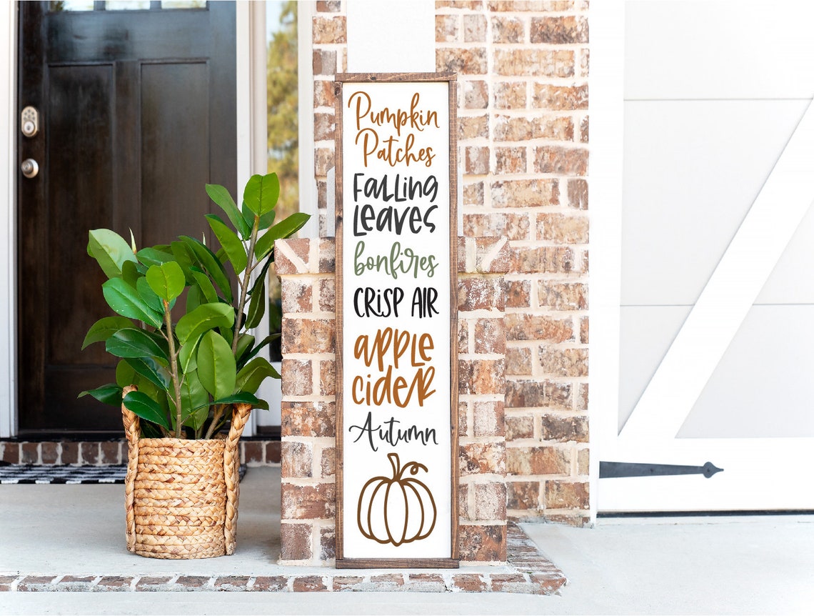 Pumpkin Patch Fall Framed Sign, Fall Porch Sign, Halloween Decor, Fall ...