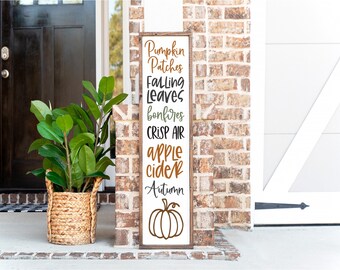 Pumpkin Patch Fall Framed Sign, Fall Porch Sign, Halloween Decor, Fall ...