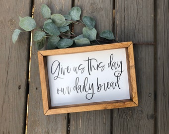 Our Daily Bread Sign | Etsy
