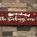 And the Stockings Were Hung Wooden Sign, Stocking Holder Sign, Wooden ...