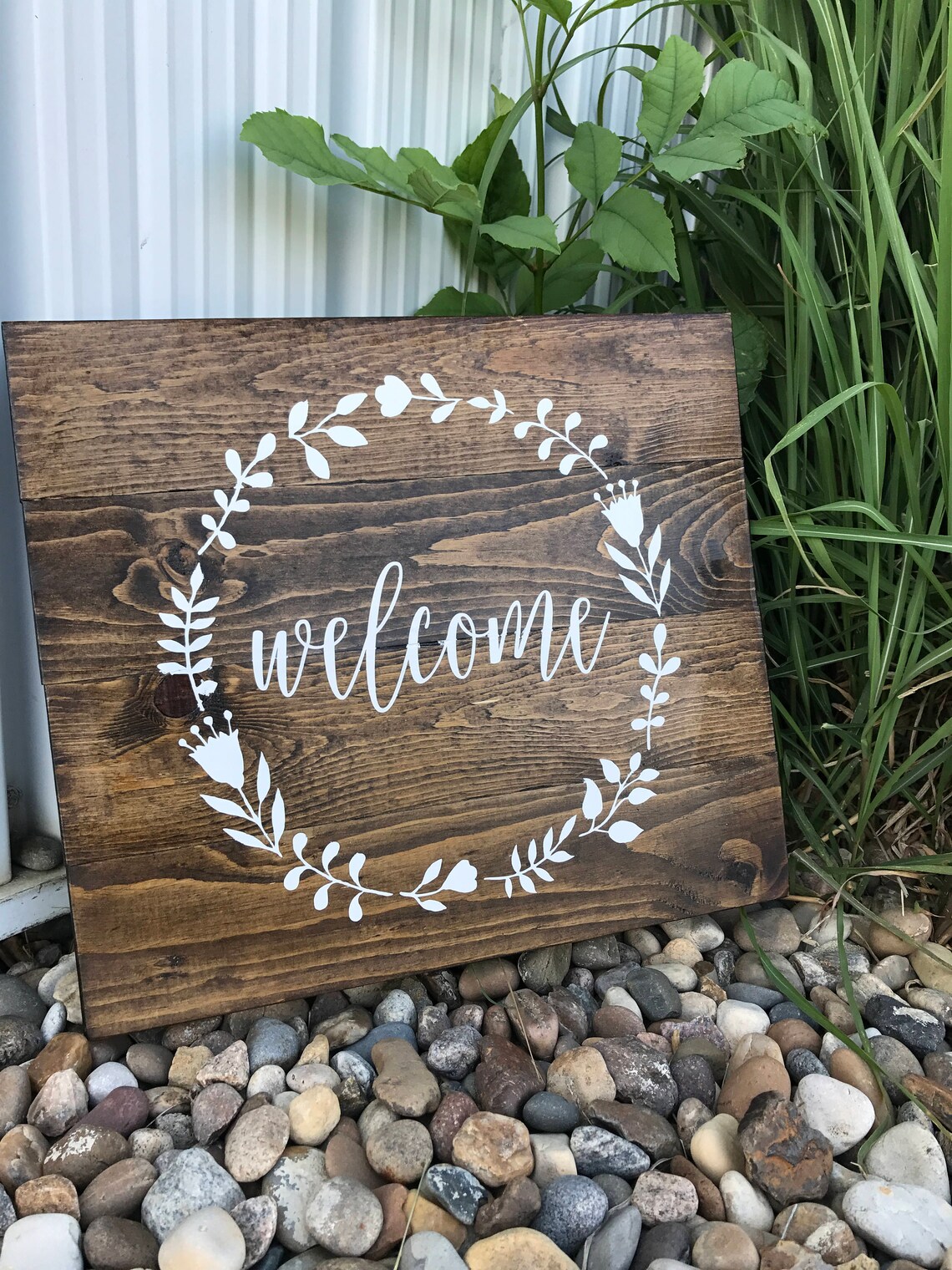 Welcome Wooden Sign, Welcome Decor, Entry Way Decor, Rustic Wooden Home ...