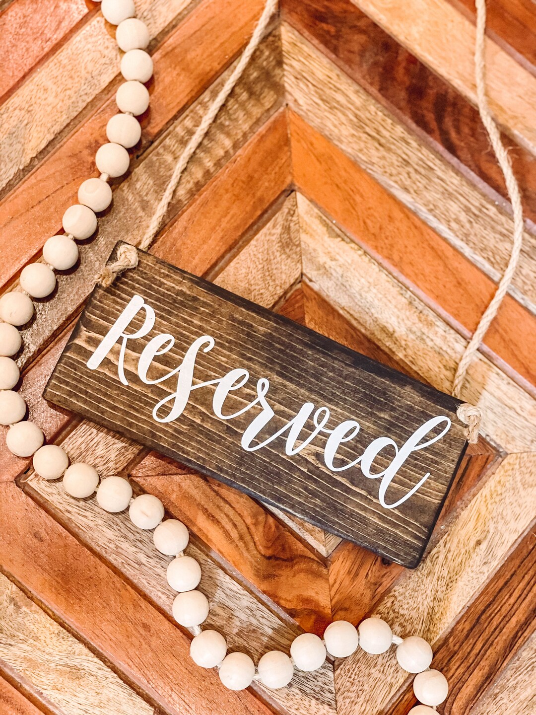 Reserved Chair Signs, Reserved Wedding Seating Sign, Wedding Decor ...