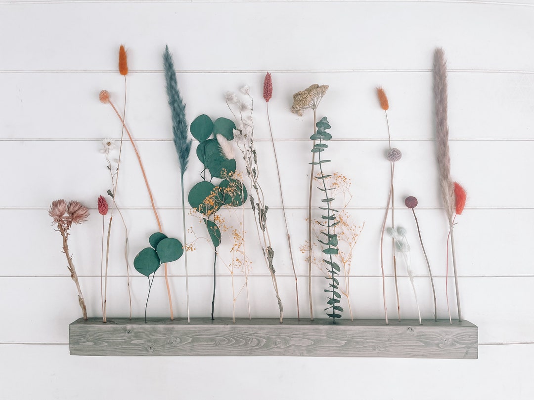 Wooden Flower Bar, Wildflower Decor, Dried Flower Bar, Floral ...