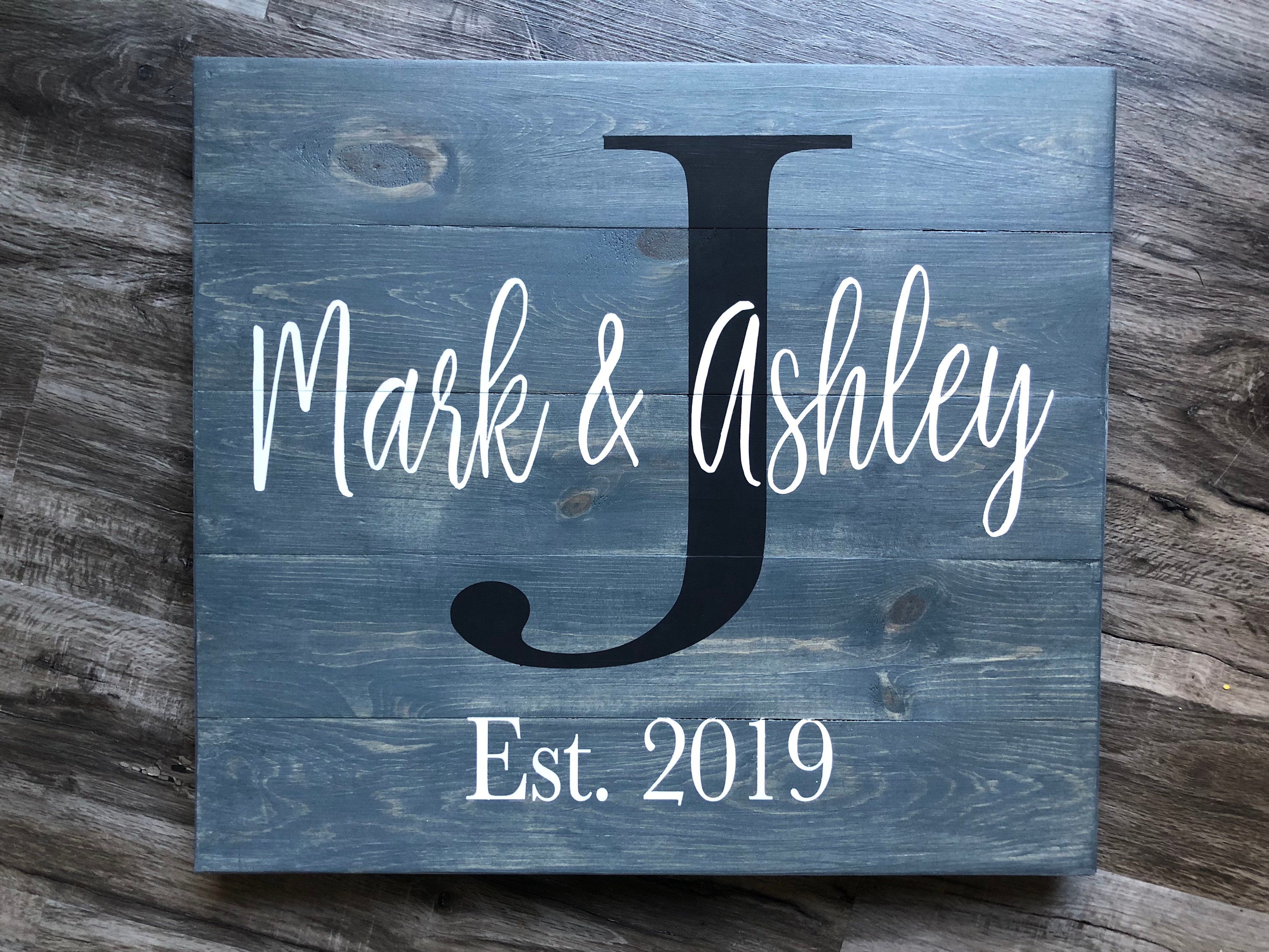 Wedding Sign Family Sign Personalized Family Name Wooden Sign Last Name ...