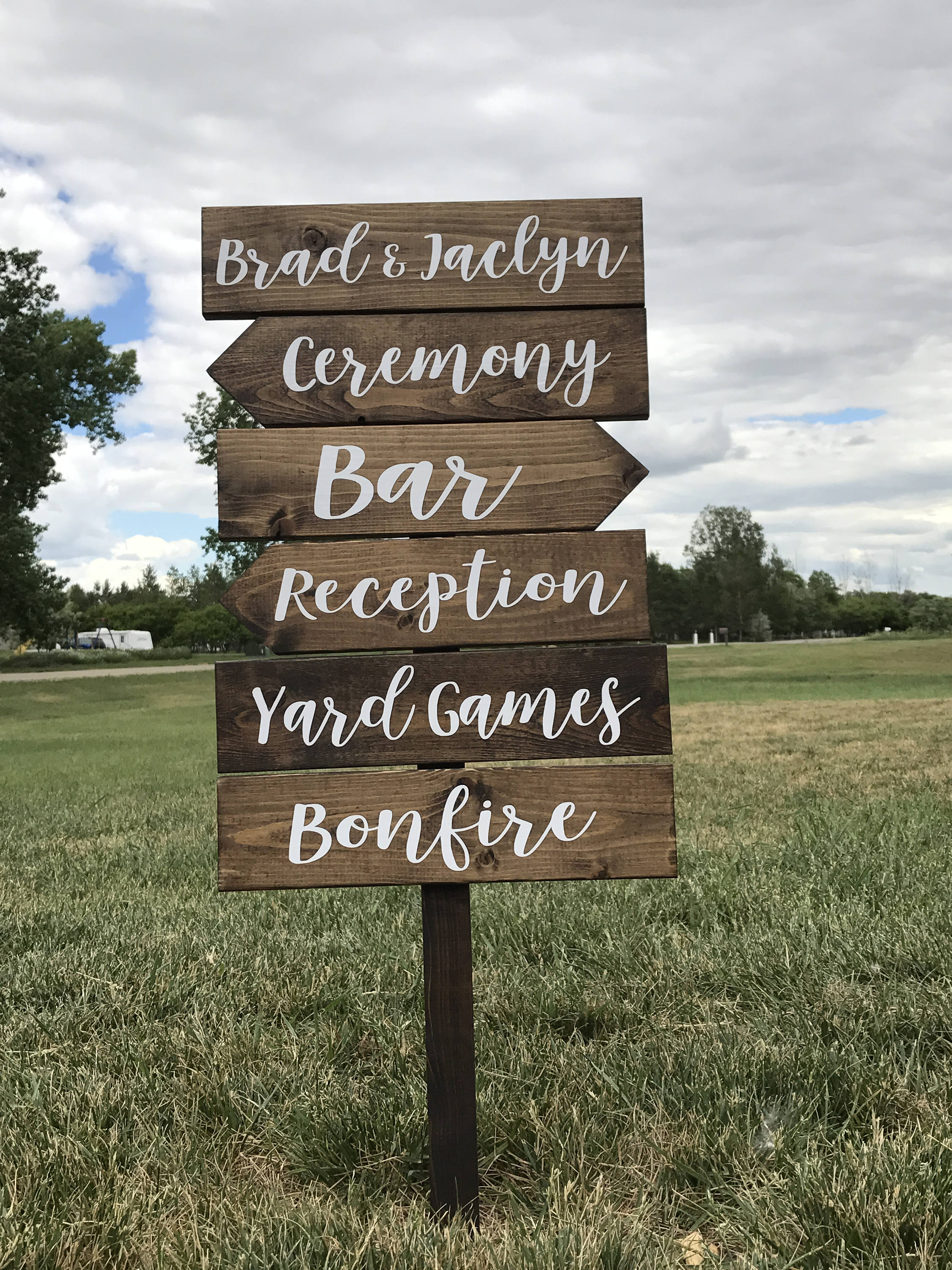 Directional Wedding Signs Wedding Arrow Sign Receptions - Etsy