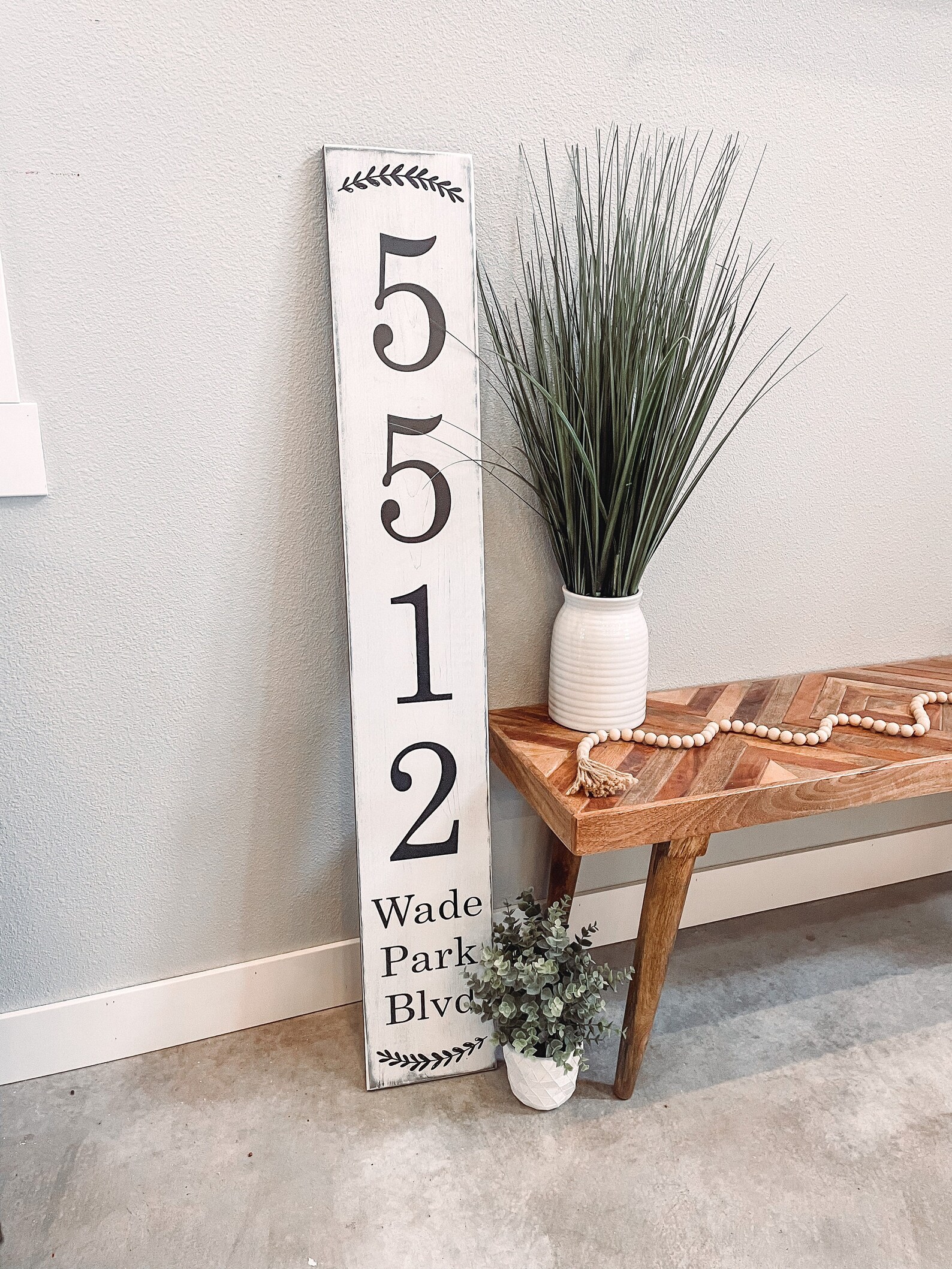 Porch Sign Welcome Sign Street Address Porch Sign Let It - Etsy