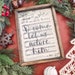 Various Christmas Songs Framed Sign, Christmas Hymn Sign, Vintage ...