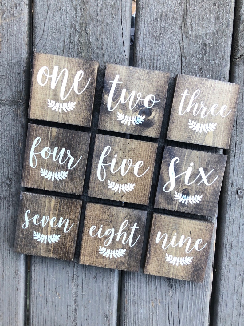 Wooden Table Numbers Wedding Decor Table Numbers Wedding | Etsy