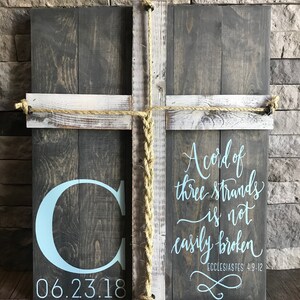 A Cord of Three Strands Sign, A Cord of 3 Strands, Ecclesiastes 4:9-12 ...