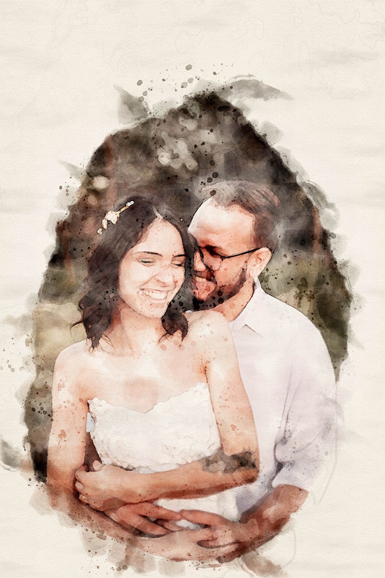 Custom Watercolor Portrait Sign, Wedding Portrait Sign, Watercolor ...