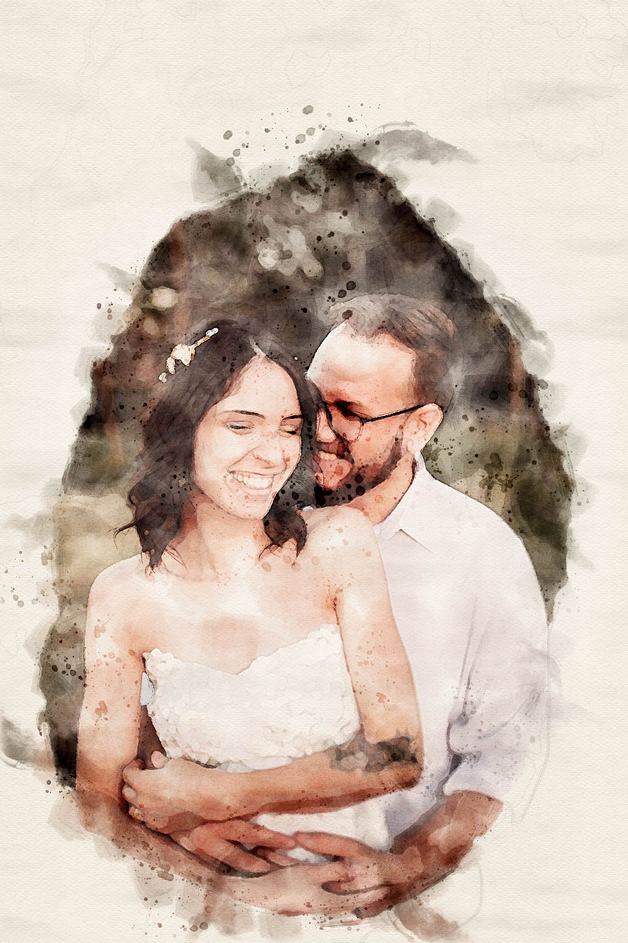 Custom Watercolor Portrait Sign Wedding Portrait Sign - Etsy